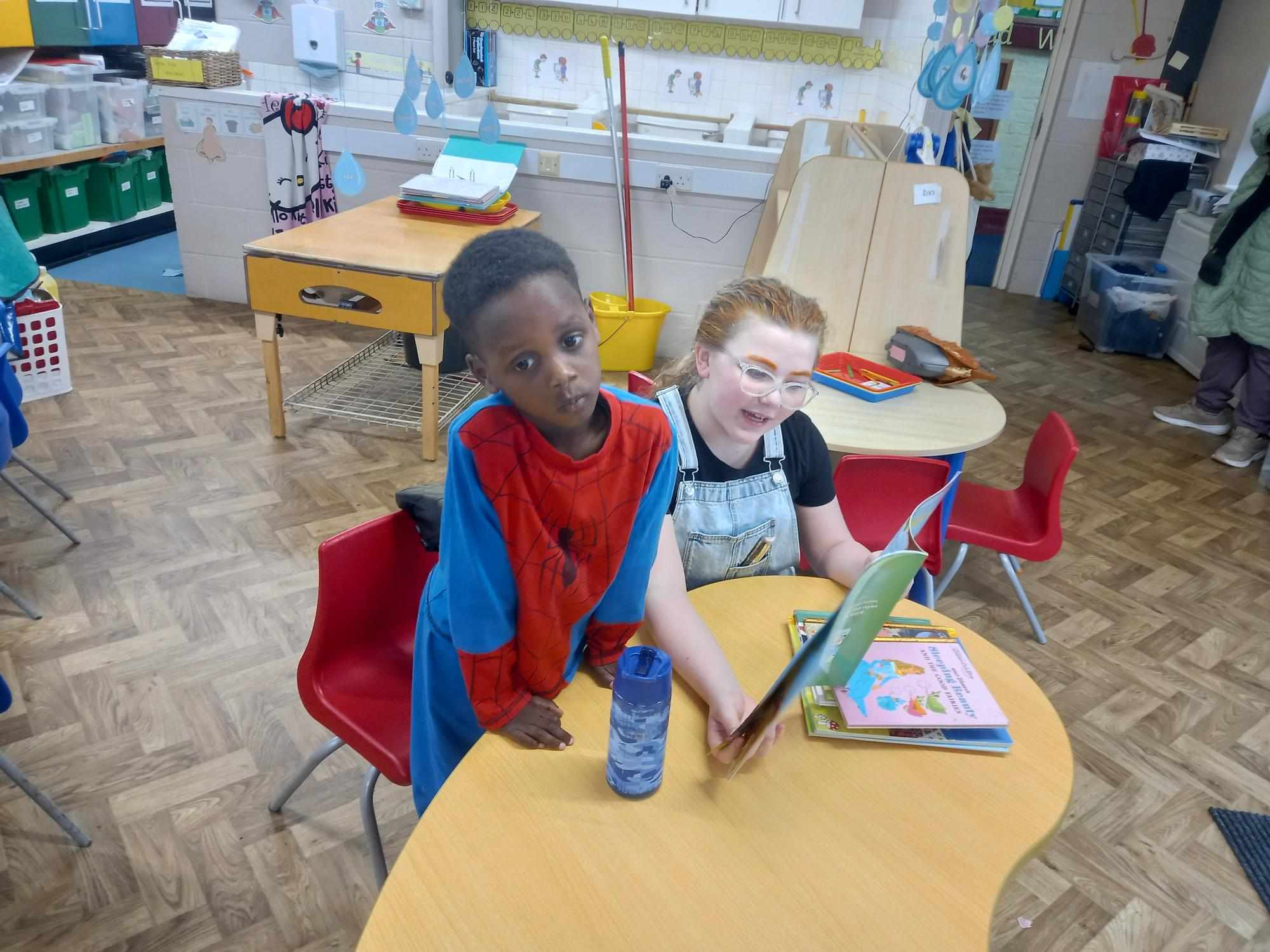 Spring 2 World Book Day Paired Reading with EYFS | Wavertree Church of ...